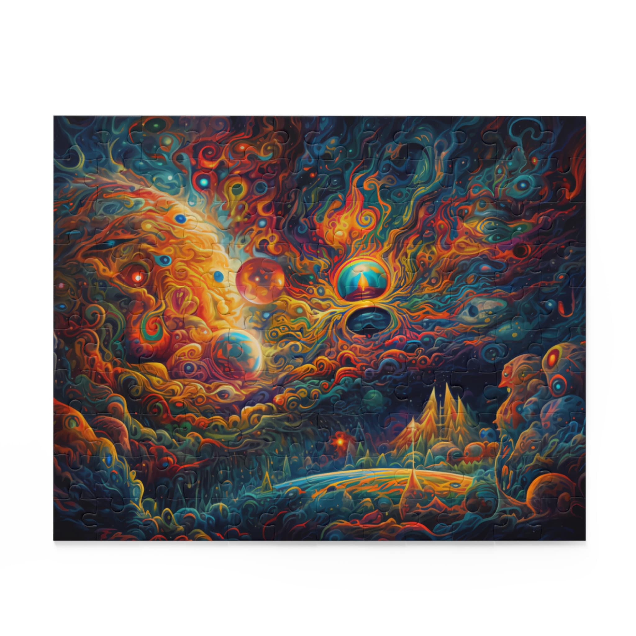 Jigsaw Puzzle Psychedelic Art Puzzle Trippy Artwork Puzzle Custom ...
