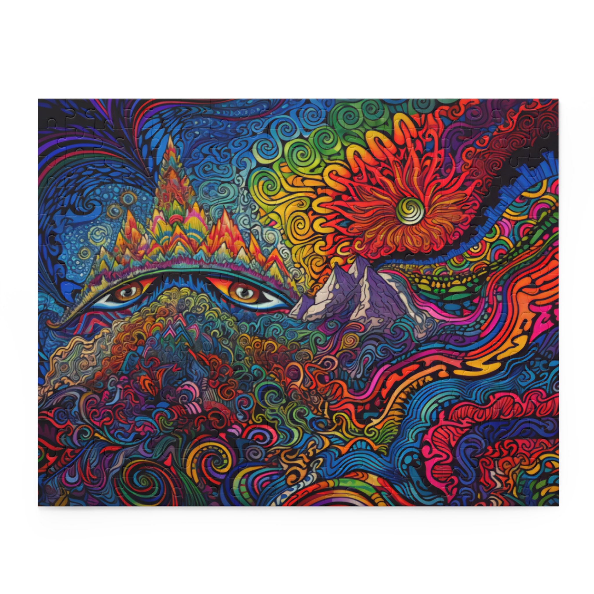 Jigsaw Puzzle Psychedelic Art Puzzle Trippy Artwork Puzzle Custom ...