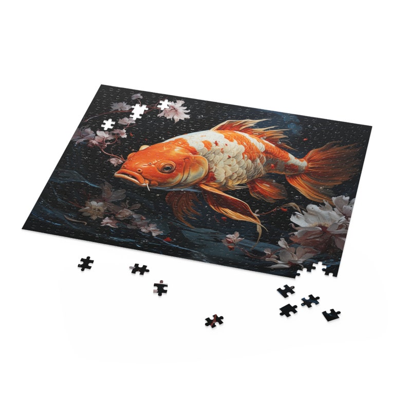 Koi Fish Puzzle, Koi Fish Art, Jigsaw Puzzle Koi Fish, Jigsaw Puzzle ...
