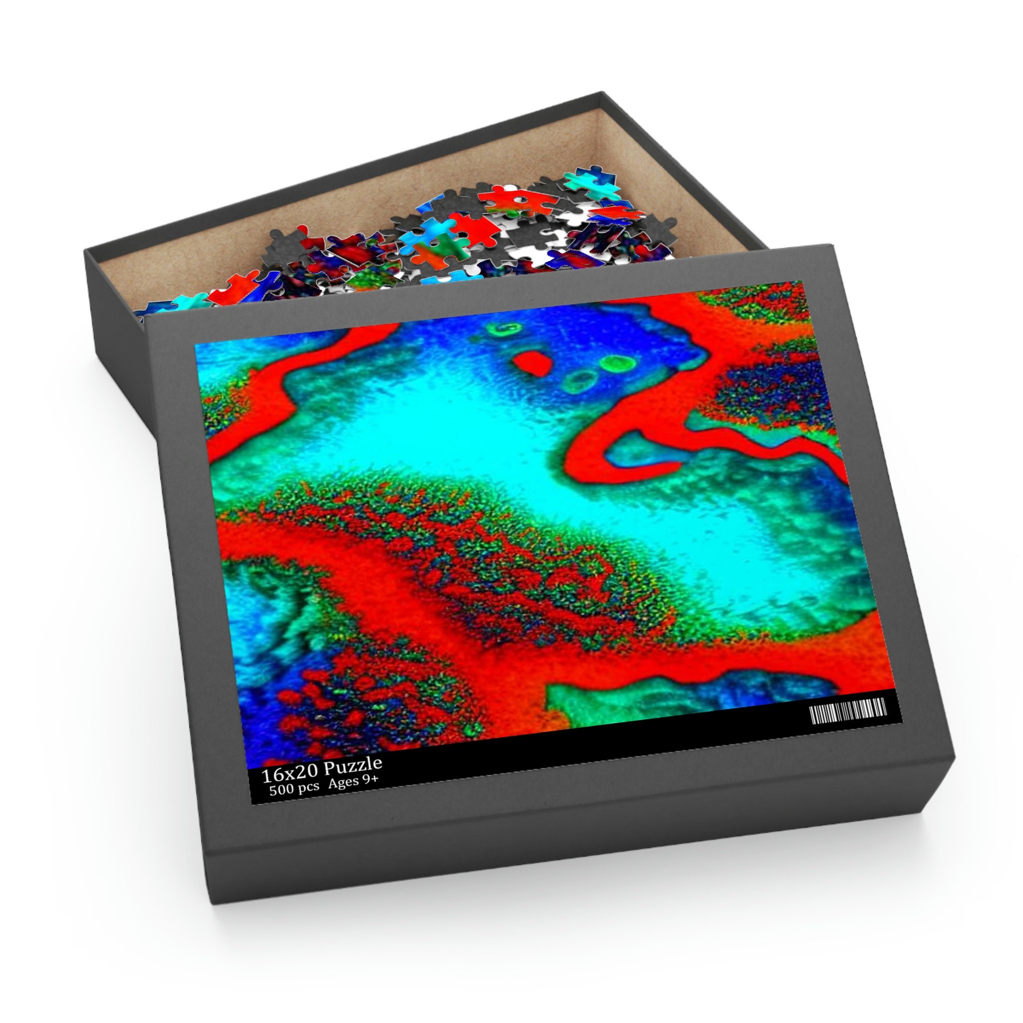 Mind-bending Psychedelic River Puzzle - Vibrant Colors and Intricate ...