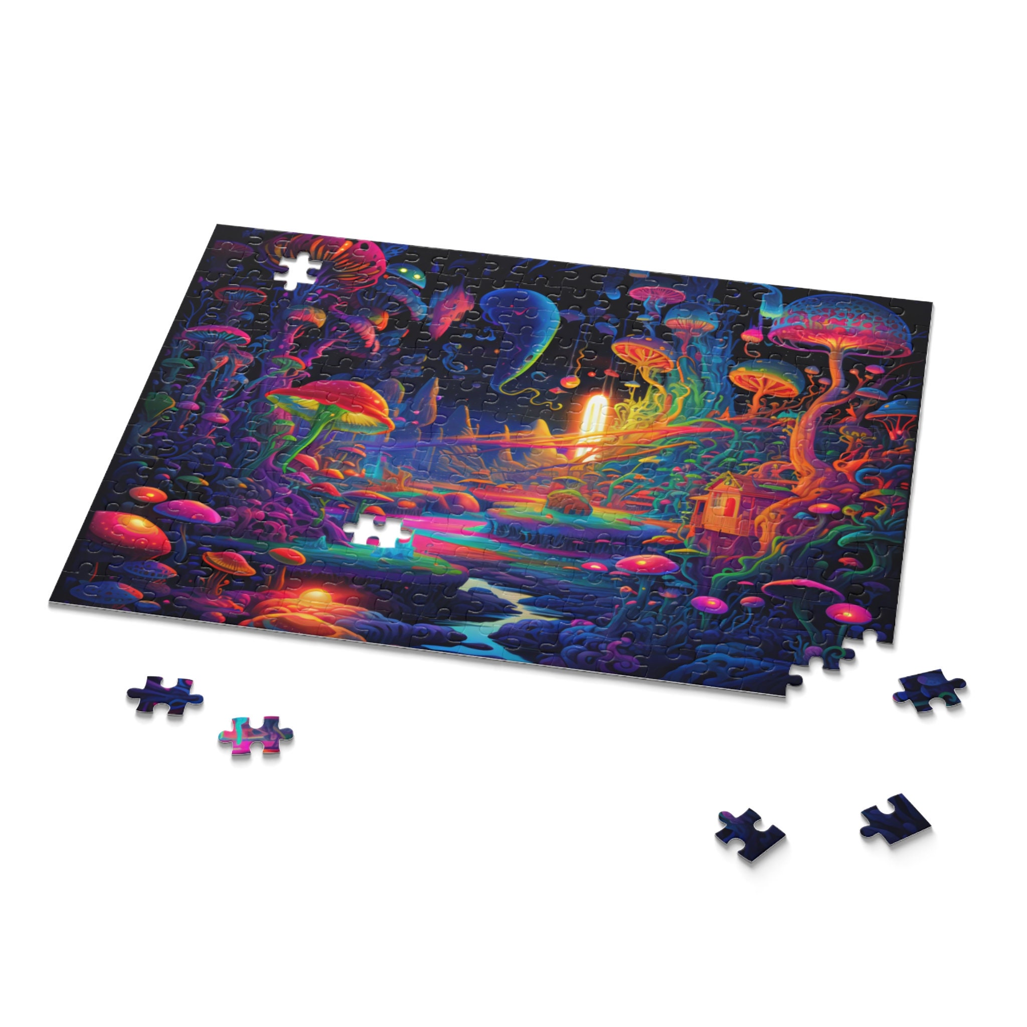 Jigsaw Puzzle Psychedelic Art Puzzle Trippy Artwork Puzzle Custom ...