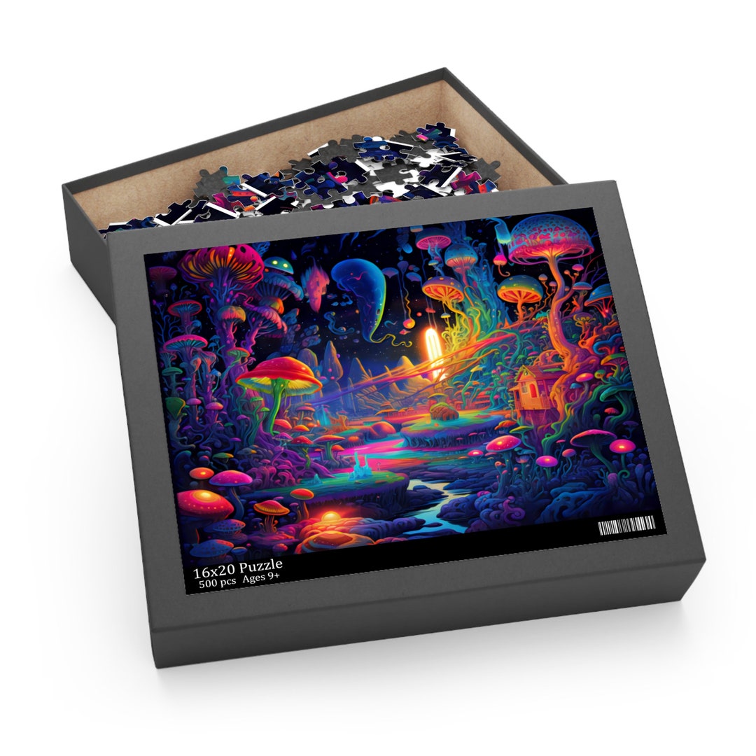 Jigsaw Puzzle Psychedelic Art Puzzle Trippy Artwork Puzzle Custom ...