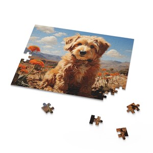 Golden Doodle Jigsaw Puzzle, Puzzle Gift Dog, Dog Puzzle, Golden Doodle ...