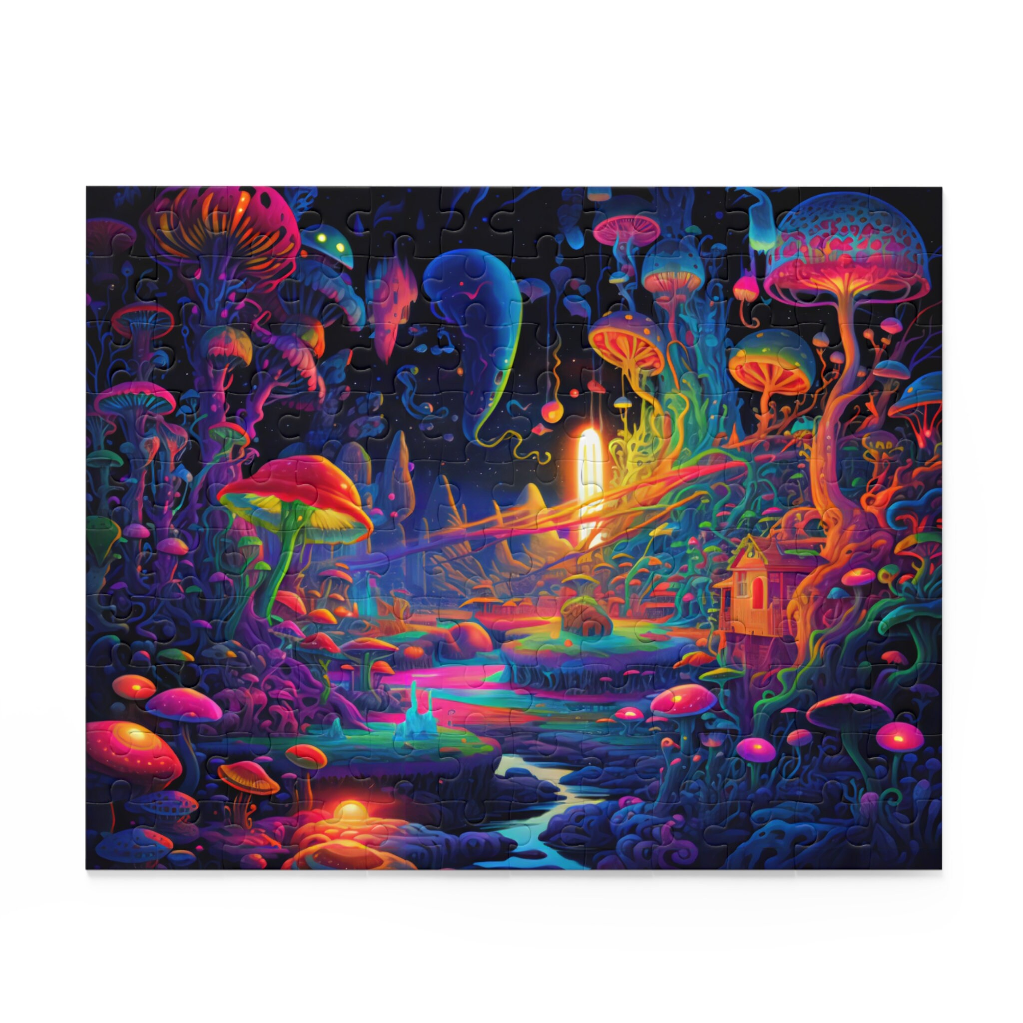 Jigsaw Puzzle Psychedelic Art Puzzle Trippy Artwork Puzzle Custom ...