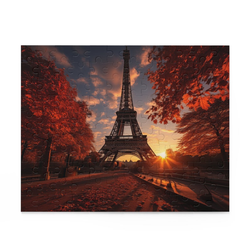 Eiffel Tower Jigsaw Puzzle, Wonder of the World Puzzle, Paris France Art Puzzle, Puzzle for ...