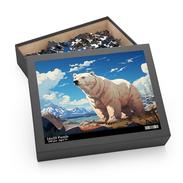 Polar Bear Puzzle - Etsy