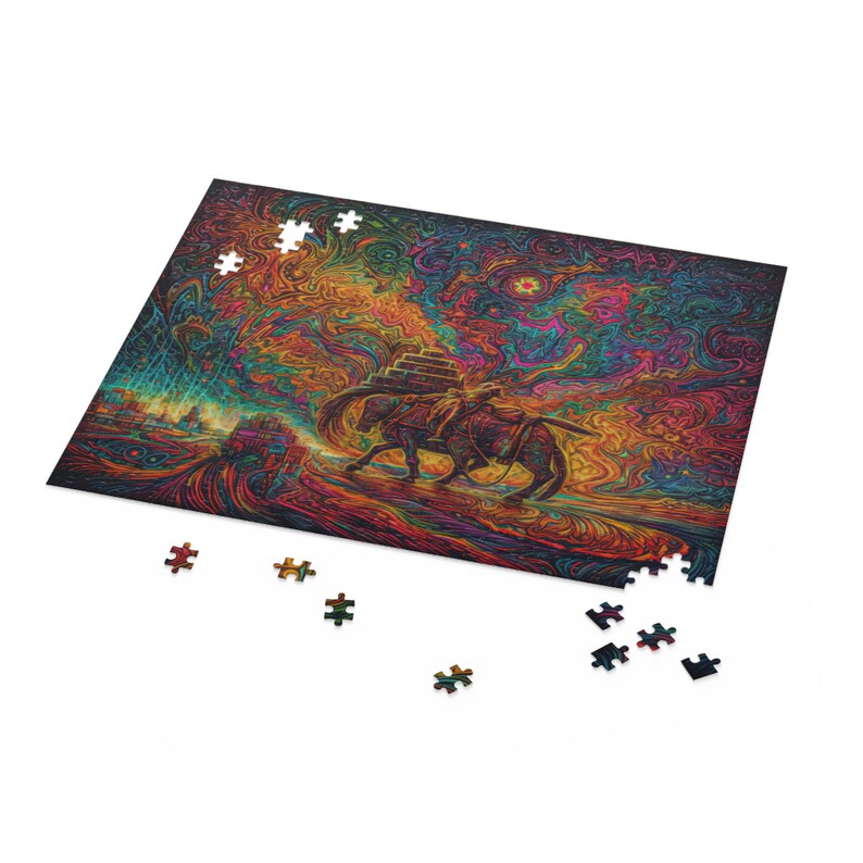Jigsaw Puzzle Psychedelic Art Puzzle Trippy Artwork Puzzle Custom ...