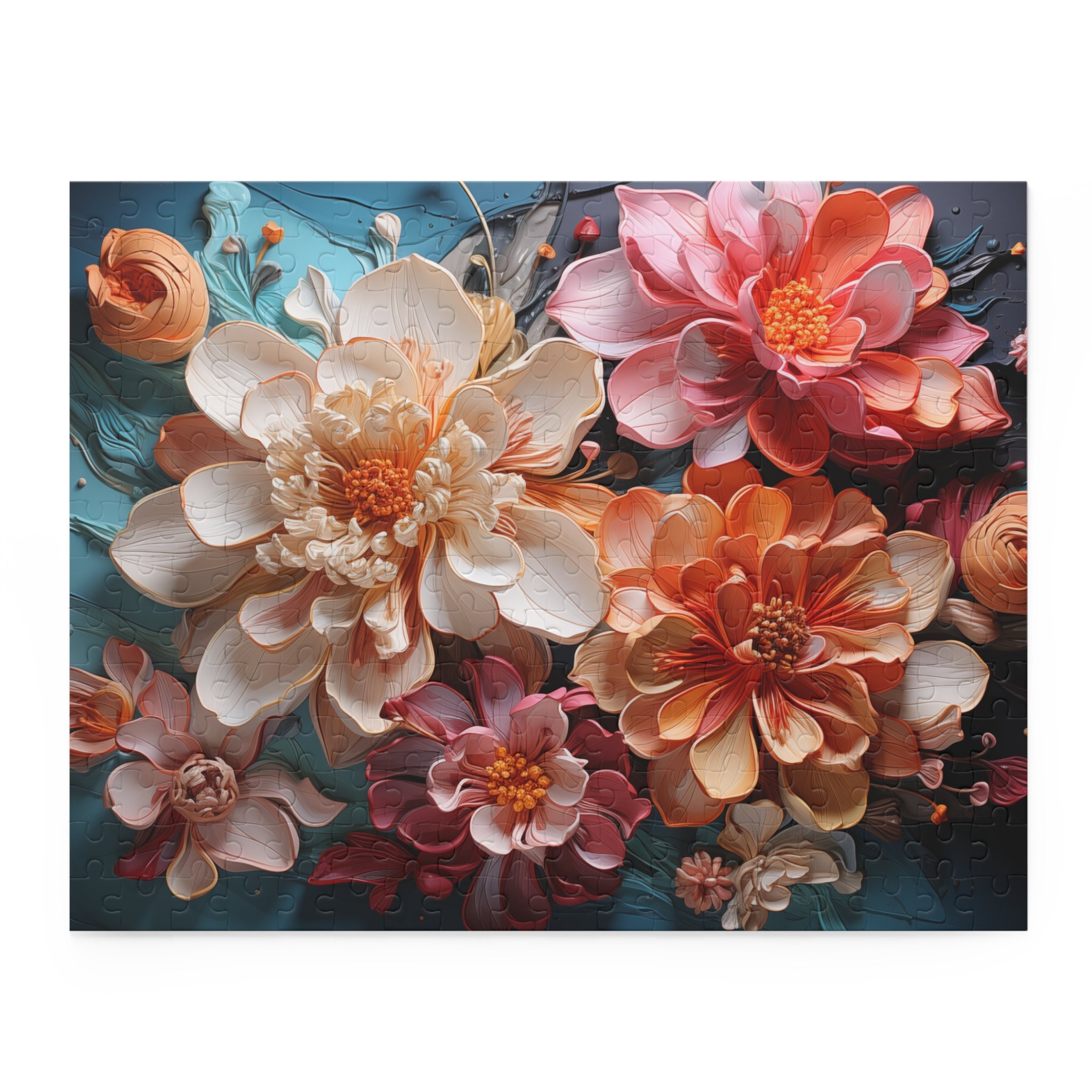 Flower Floral Jigsaw Puzzle, Puzzles of Flowers, Flowers Puzzle, Pretty ...