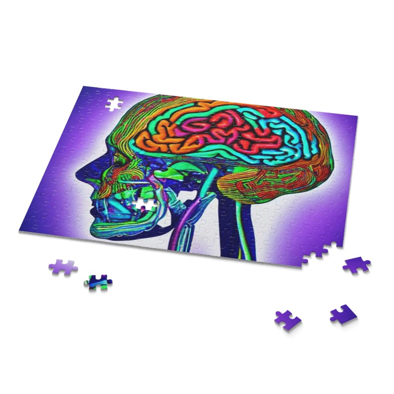 Trippy Mind Puzzle: Psychedelic Brain Teaser for Cosmic - Etsy
