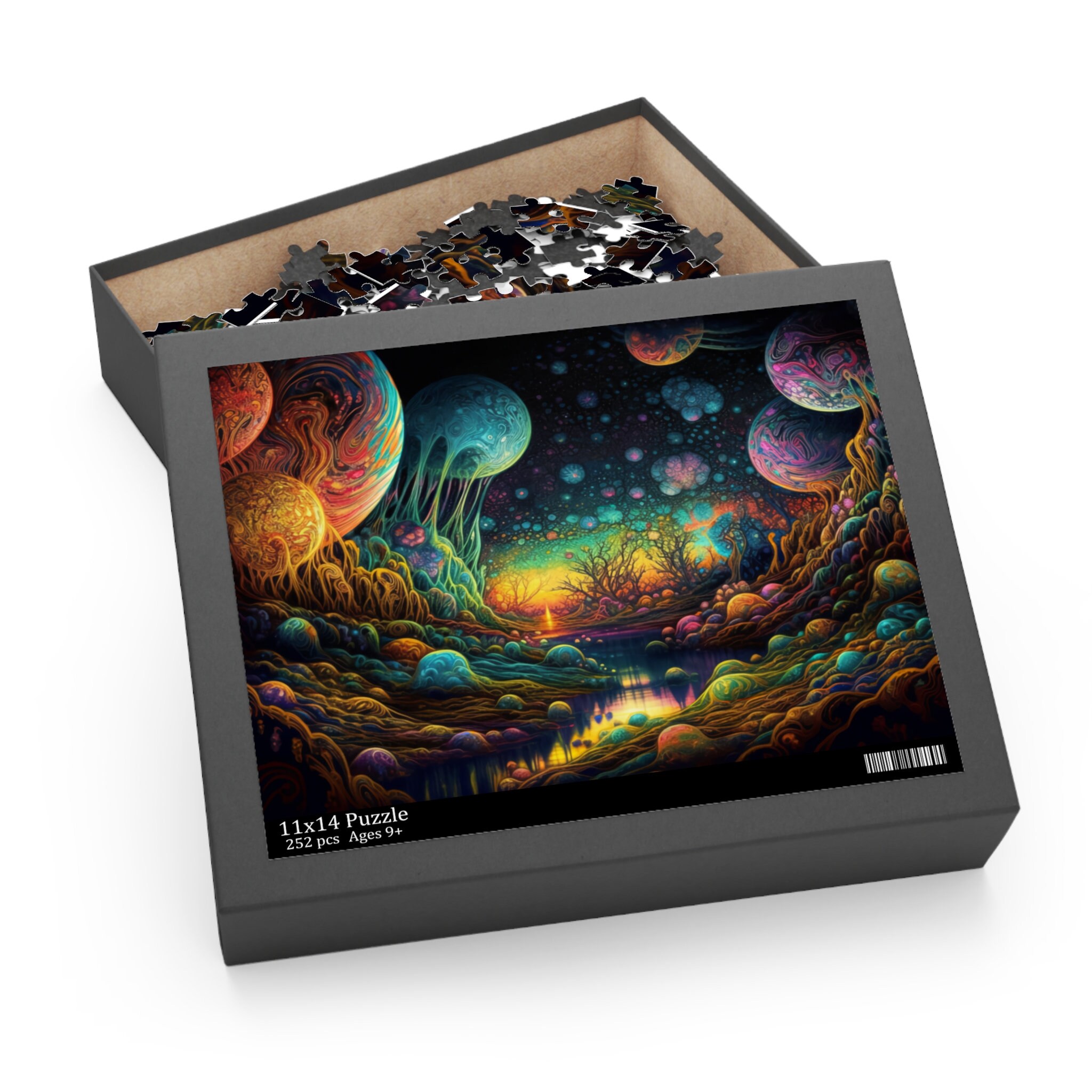 Jigsaw Puzzle Psychedelic Art Puzzle Trippy Artwork Puzzle Custom ...