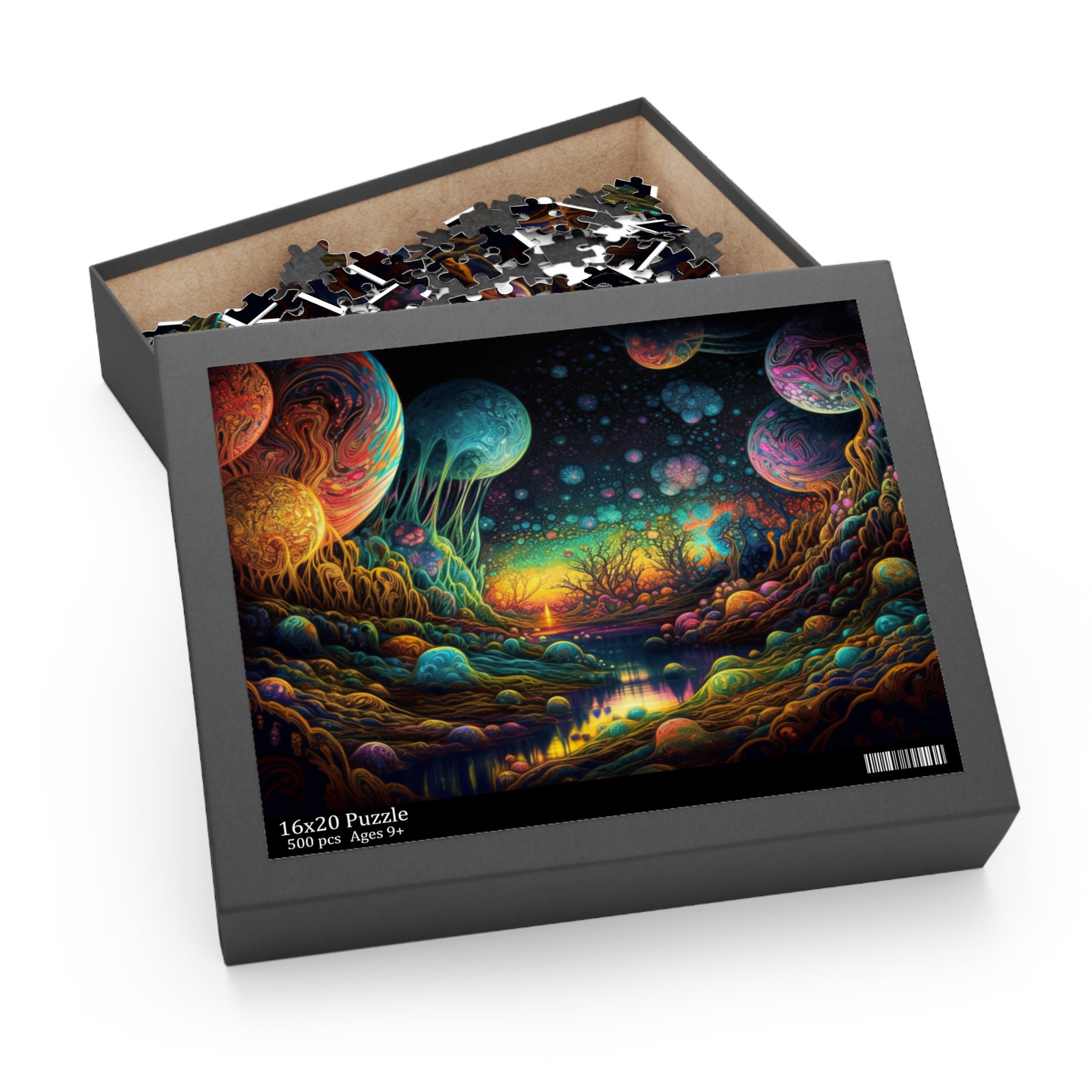 Jigsaw Puzzle Psychedelic Art Puzzle Trippy Artwork Puzzle Custom ...