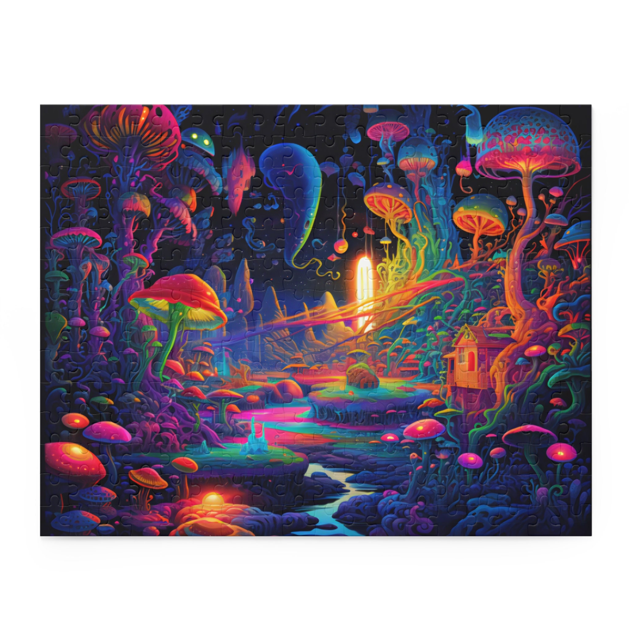 Jigsaw Puzzle Psychedelic Art Puzzle Trippy Artwork Puzzle Custom ...