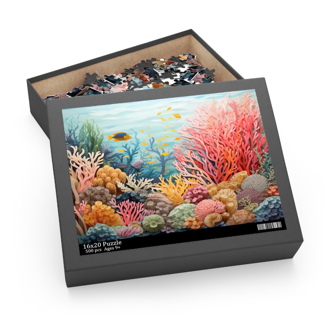 Underwater Ocean Puzzle, Coral Reef Puzzle, Hard Puzzle for a Challenge ...