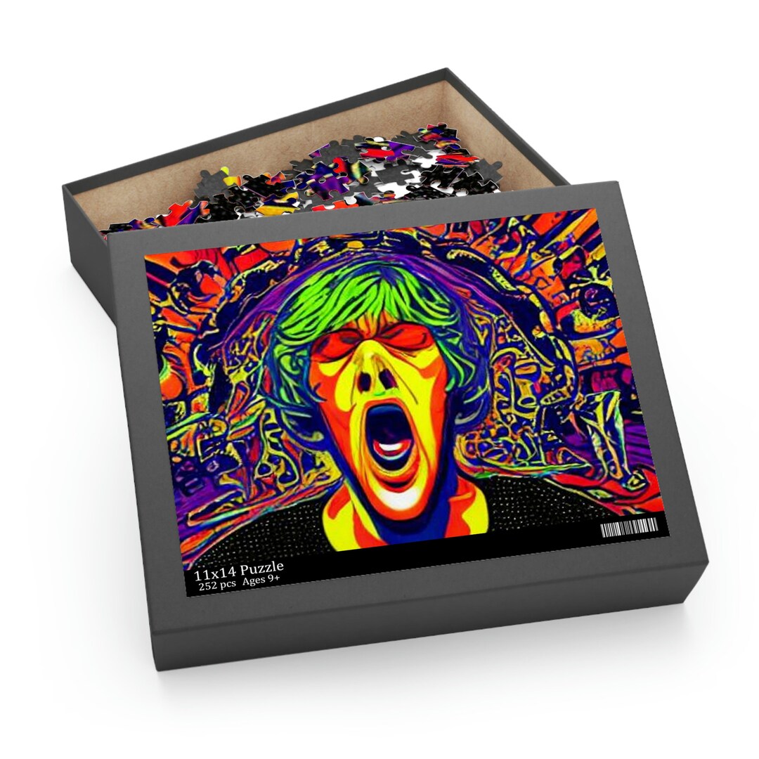 Jigsaw Puzzle Psychedelic Art Puzzle Trippy Artwork Puzzle Custom ...