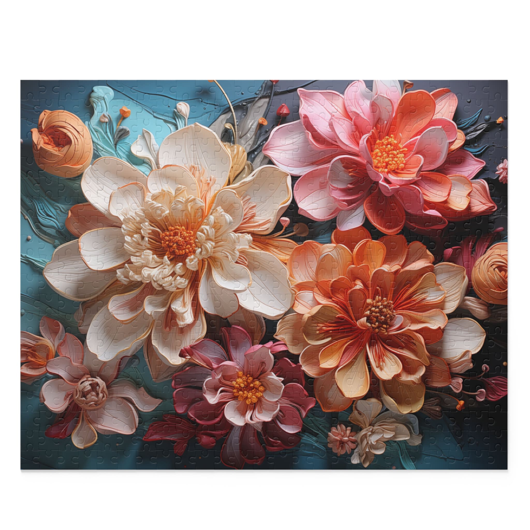 Flower Floral Jigsaw Puzzle, Puzzles of Flowers, Flowers Puzzle, Pretty ...