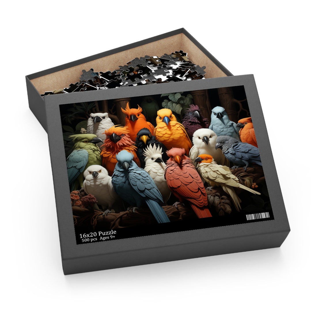 Colorful Birds Jigsaw Puzzle, Tropical Bird Puzzles, Parrots and Birds ...