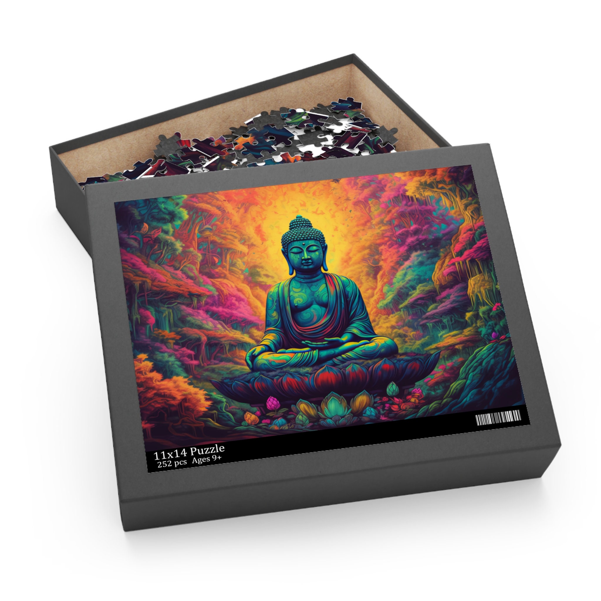 Psychedelic Buddha Puzzle Mind-expanding Jigsaw Art for Inner Harmony ...