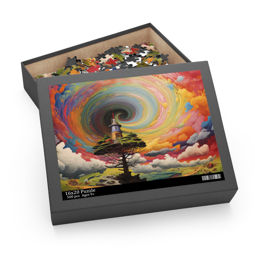 Jigsaw Puzzle Psychedelic Art Puzzle Trippy Artwork Puzzle Custom ...
