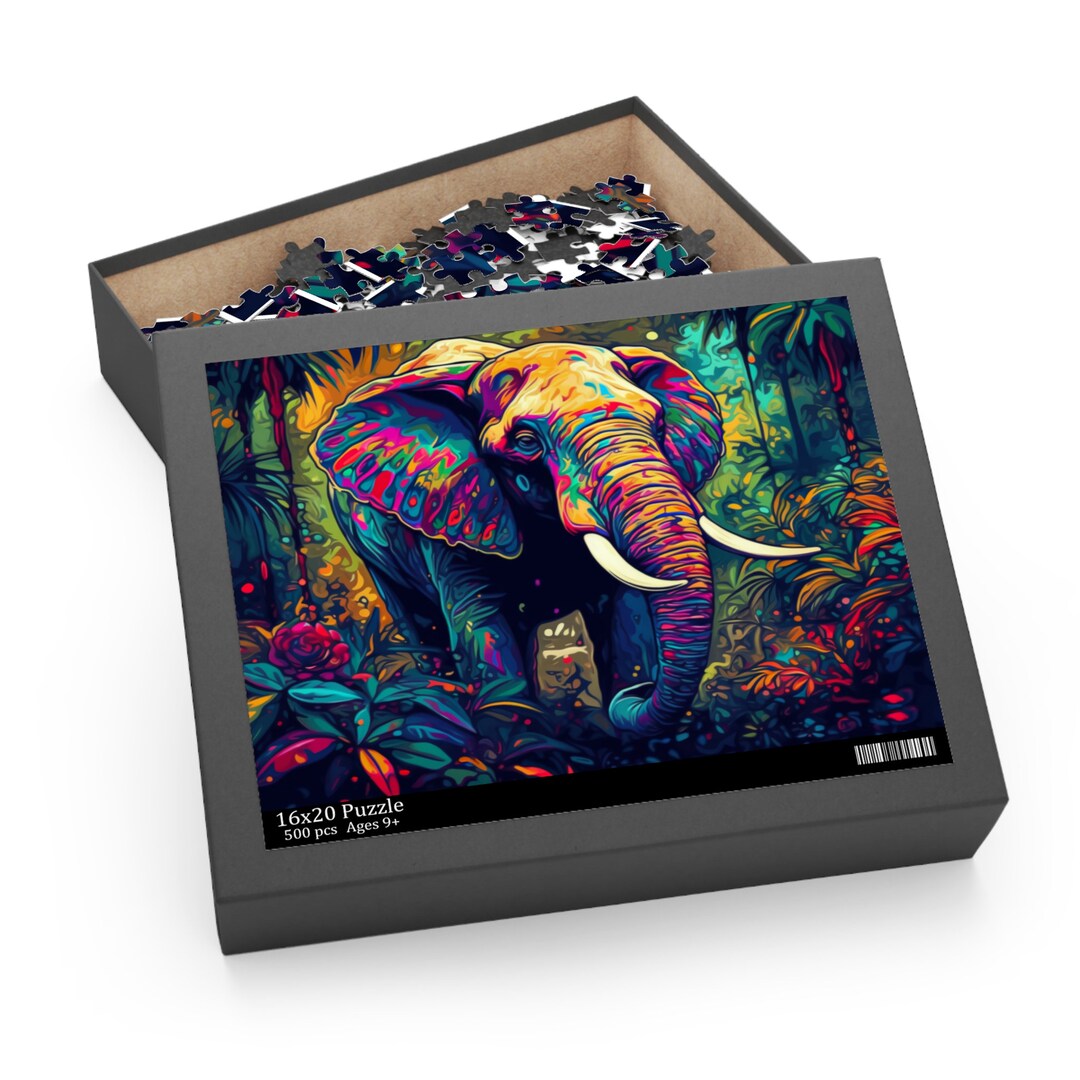 Jigsaw Puzzle Psychedelic Art Puzzle Trippy Artwork Puzzle Custom ...