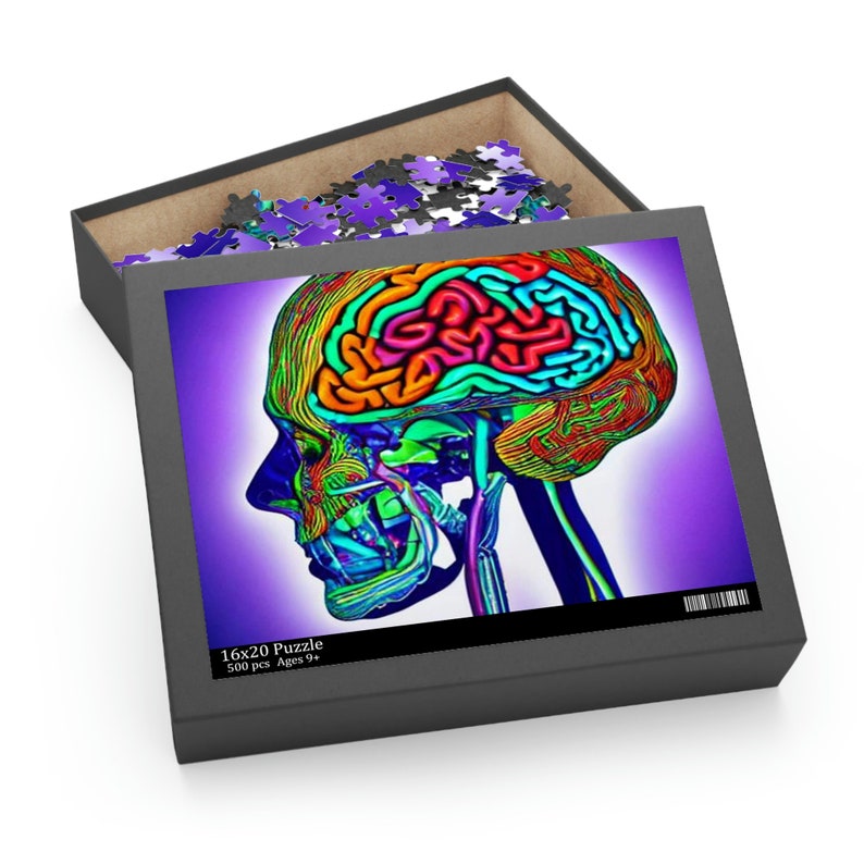 Trippy Mind Puzzle: Psychedelic Brain Teaser for Cosmic - Etsy