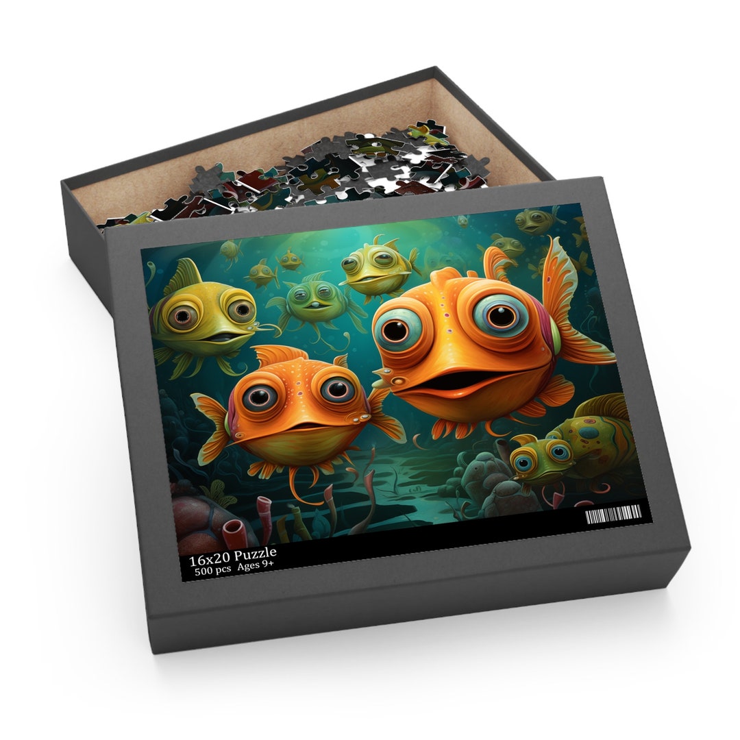 Funny Fish Puzzle, Weird Looking Fish Puzzle, Jigsaw Puzzle for Kids ...