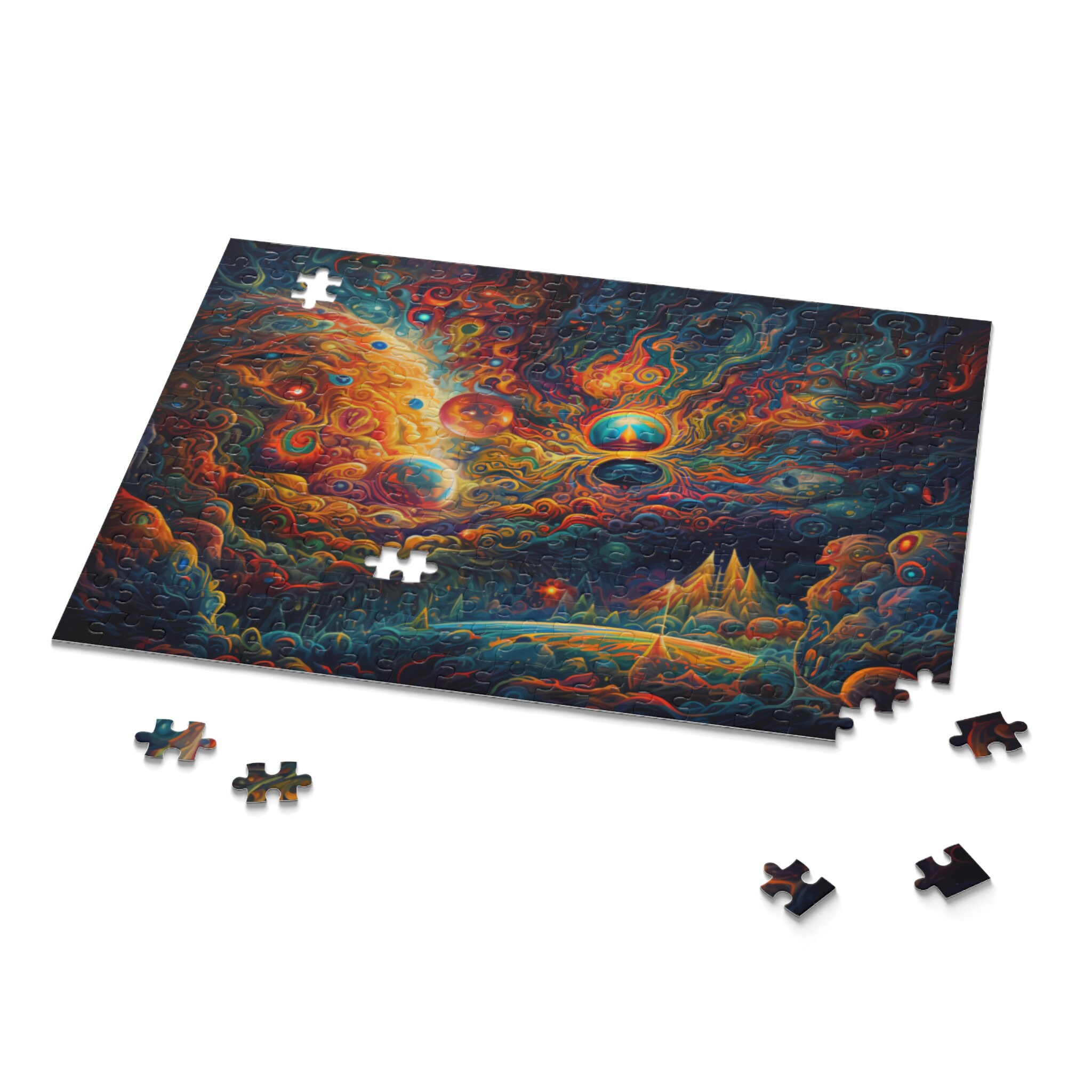 Jigsaw Puzzle Psychedelic Art Puzzle Trippy Artwork Puzzle Custom ...