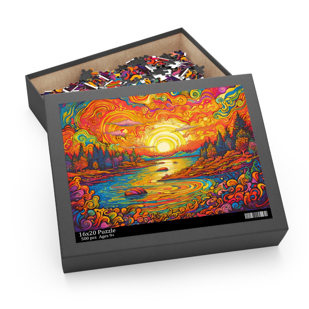 Jigsaw Puzzle Psychedelic Art Puzzle Trippy Artwork Puzzle Custom ...
