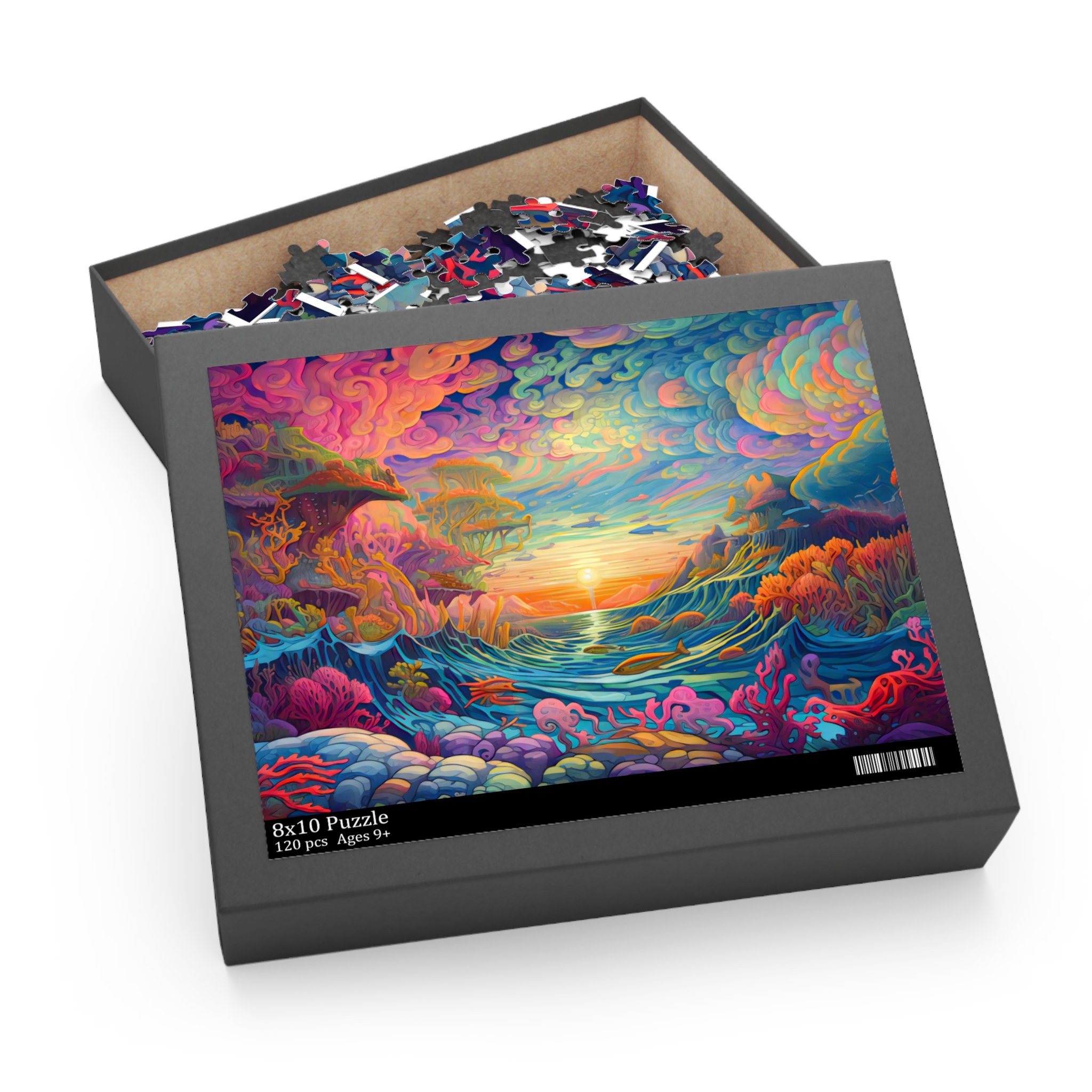 Jigsaw Puzzle Psychedelic Art Puzzle Trippy Artwork Puzzle Custom ...