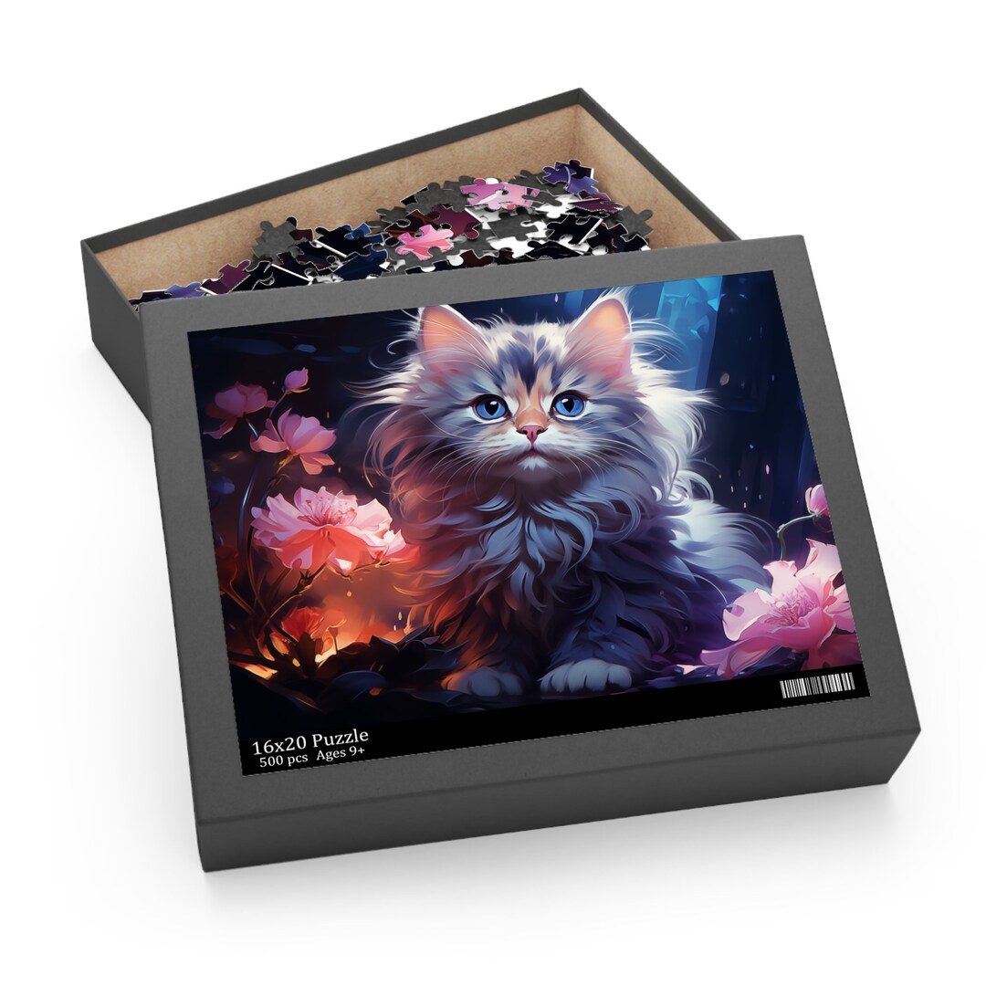Cute Cat Puzzle, Weird Cat Puzzle, Funny Cat Puzzle, Jigsaw Puzzle for ...