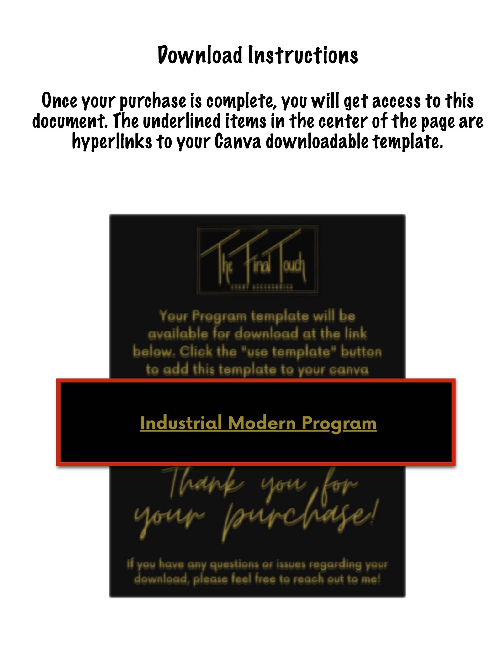 Custom Wedding Program Template, Editable Program Event Digital ...