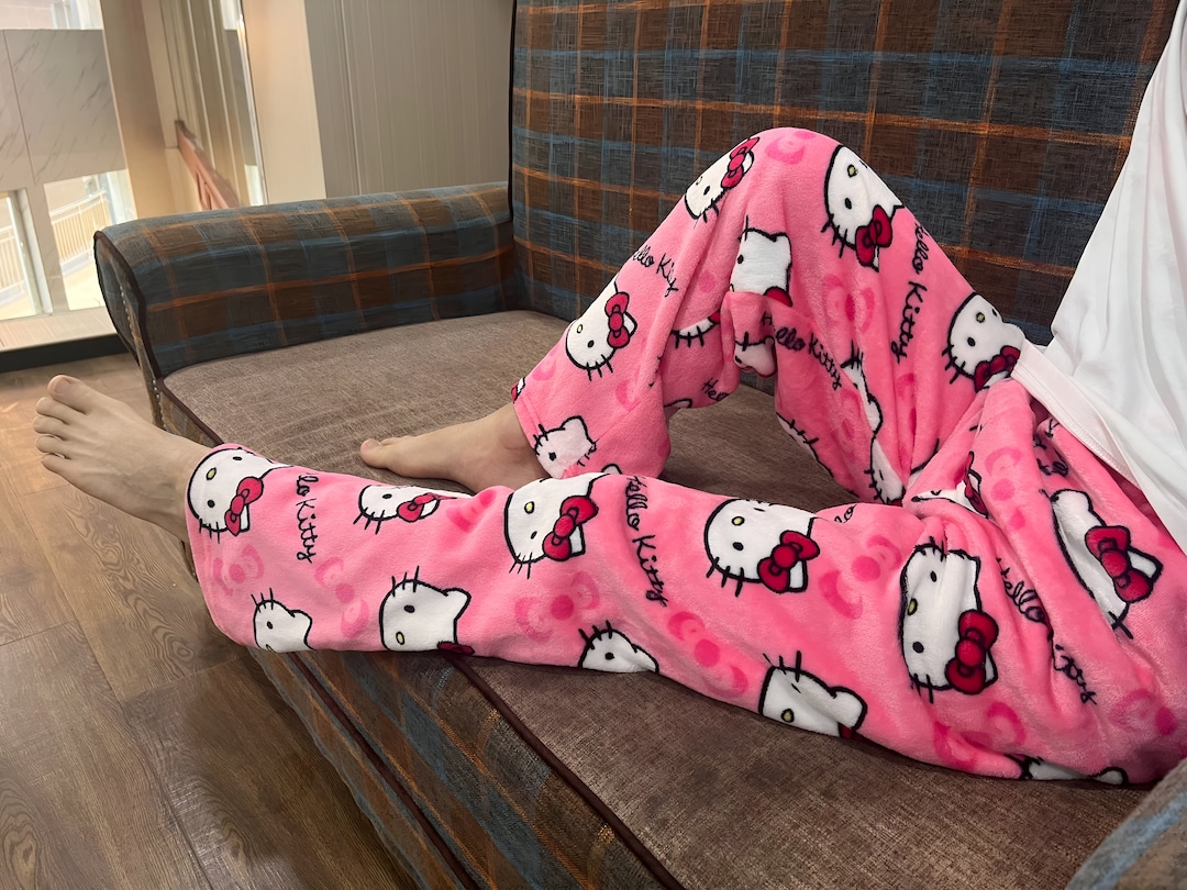 Kitty Cat Pajama Pants Cozy Kitty Cat Pajamas Pink Color - Etsy