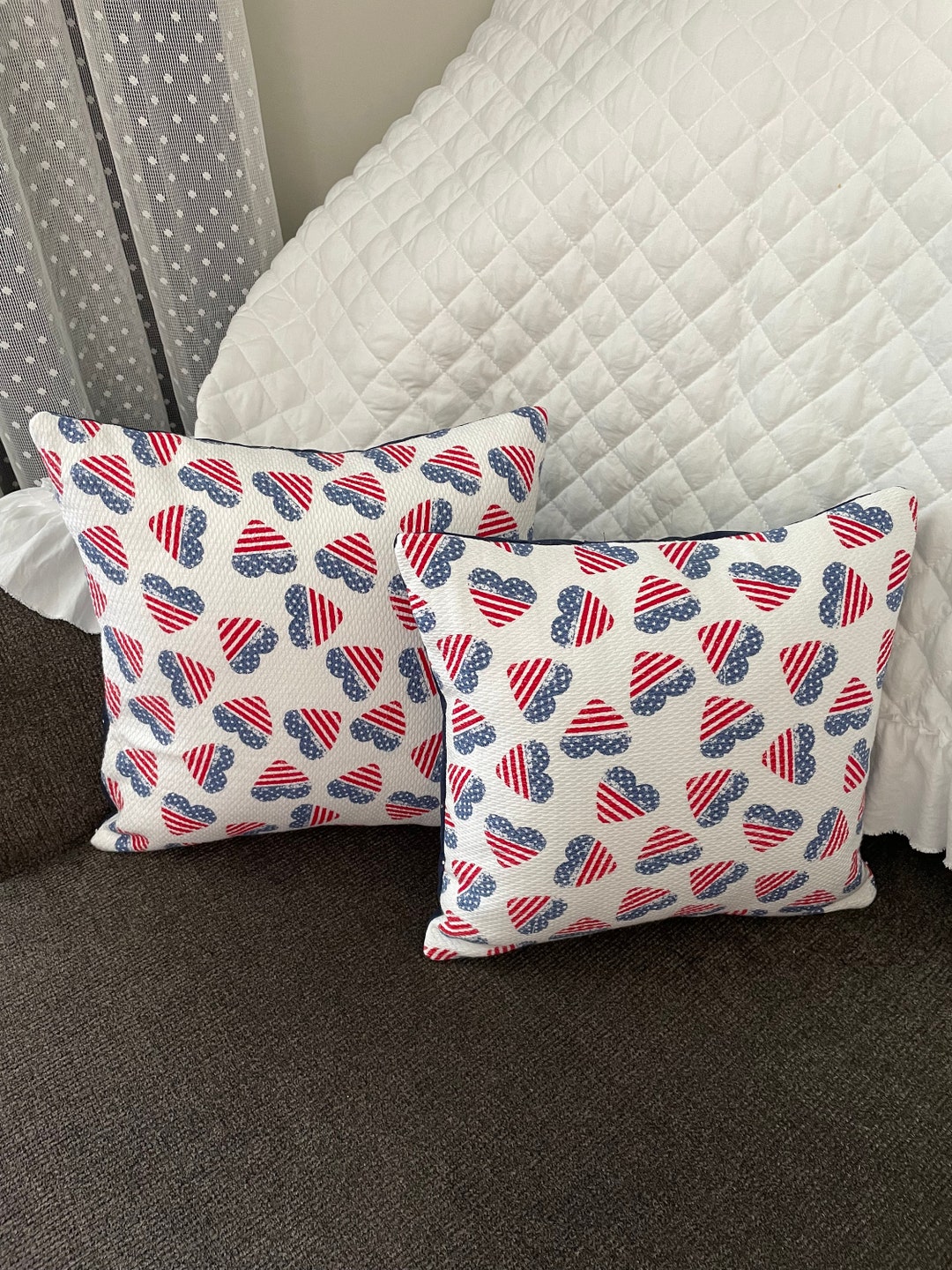 Americana Pillows, July 4th Pillows, Patriotic Pillows, Pillows With ...