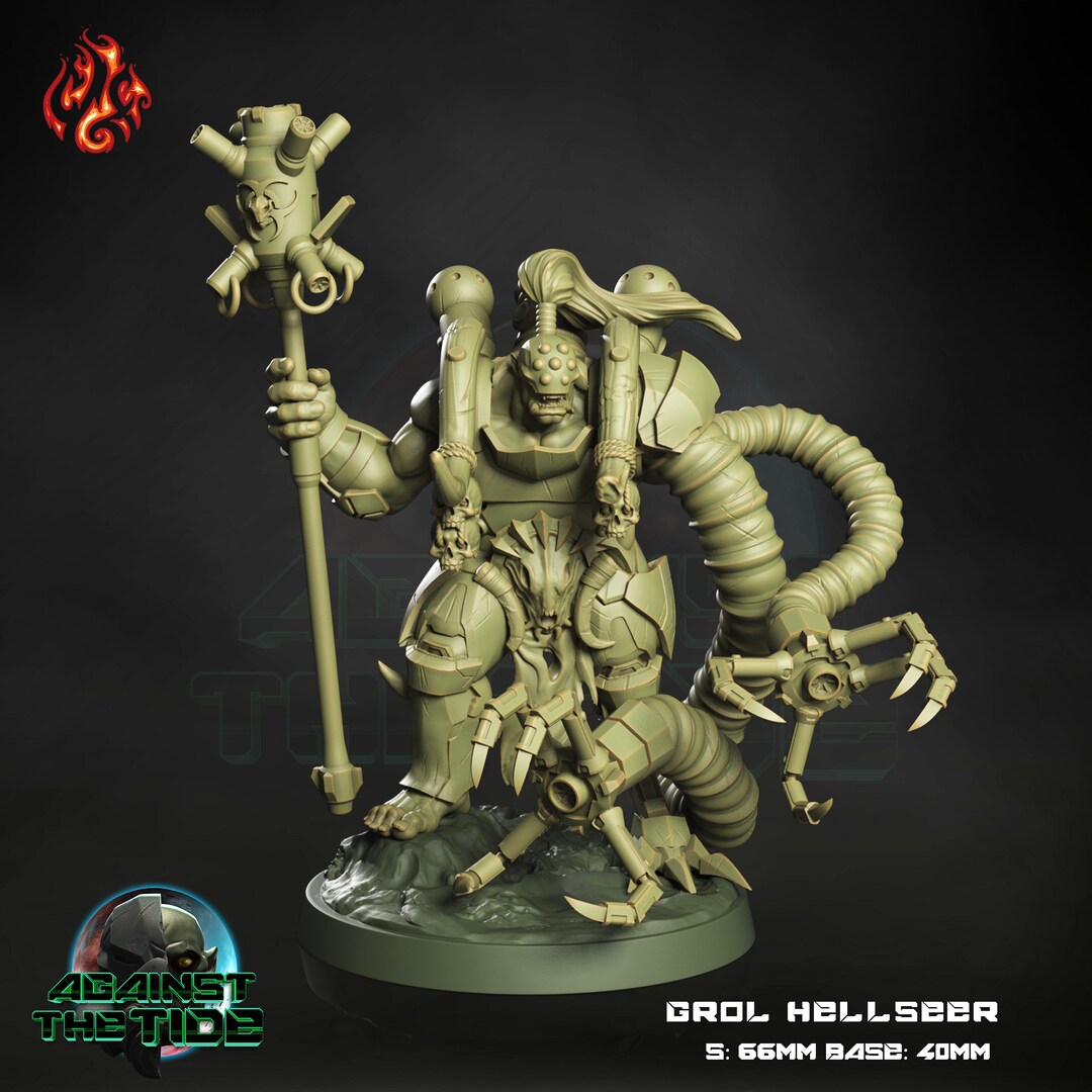 Grol Hellseer by Crippled God Foundry/ Ork/orc/psycher/shaman/ Caster ...