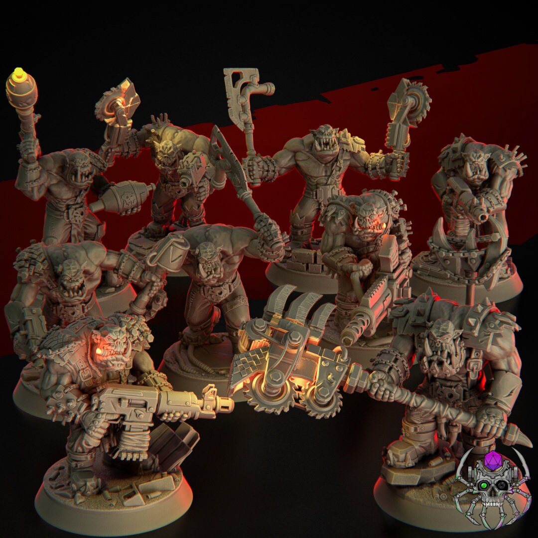 Ork Marauderz by Eight Legs Miniatures/orc/grimdark/custom/mods/kitbash ...