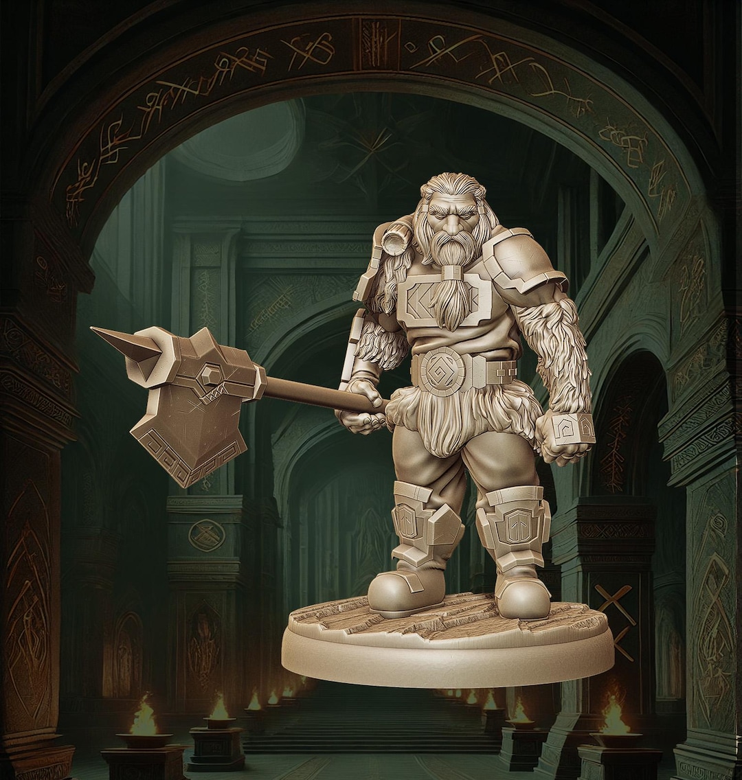 Dwarven Cleaver/army of Chaos: Dwarfs/monolith Arts/polearm/fantasy ...