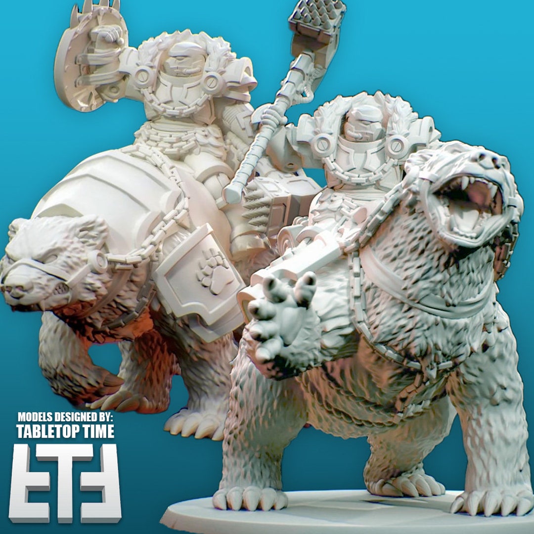 Bear Riders and Dread Bear From Space Bears by Table Top Time/grimdark/space Marine/mods/proxy ...