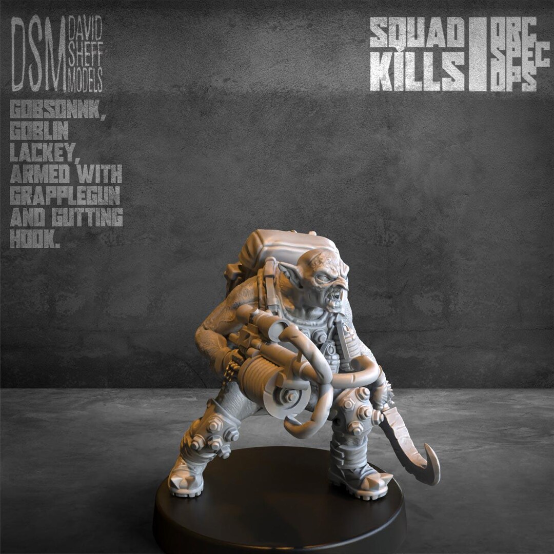 Orc Special Ops/david Sheff Models/grimdark/skirmish Team/ork/sci-fi ...