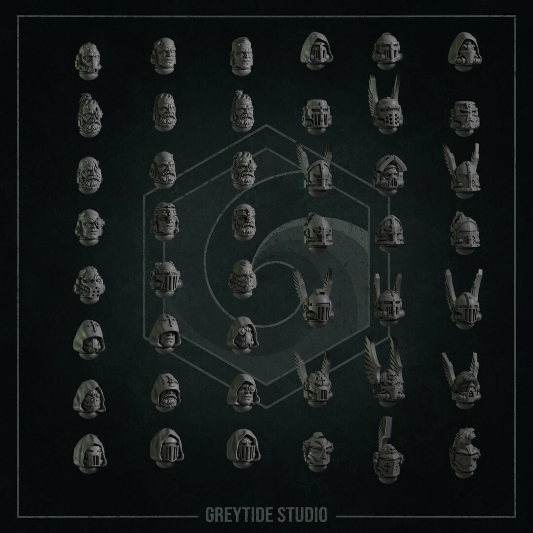 Heads (2) From Eternal Pilgrims by Greytide Studio/ Grim Dark/ Custom ...