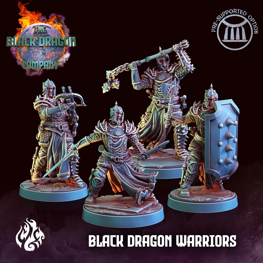 Black Dragon Warriors/crippled God Foundry/fighter/men at Arms/guards ...