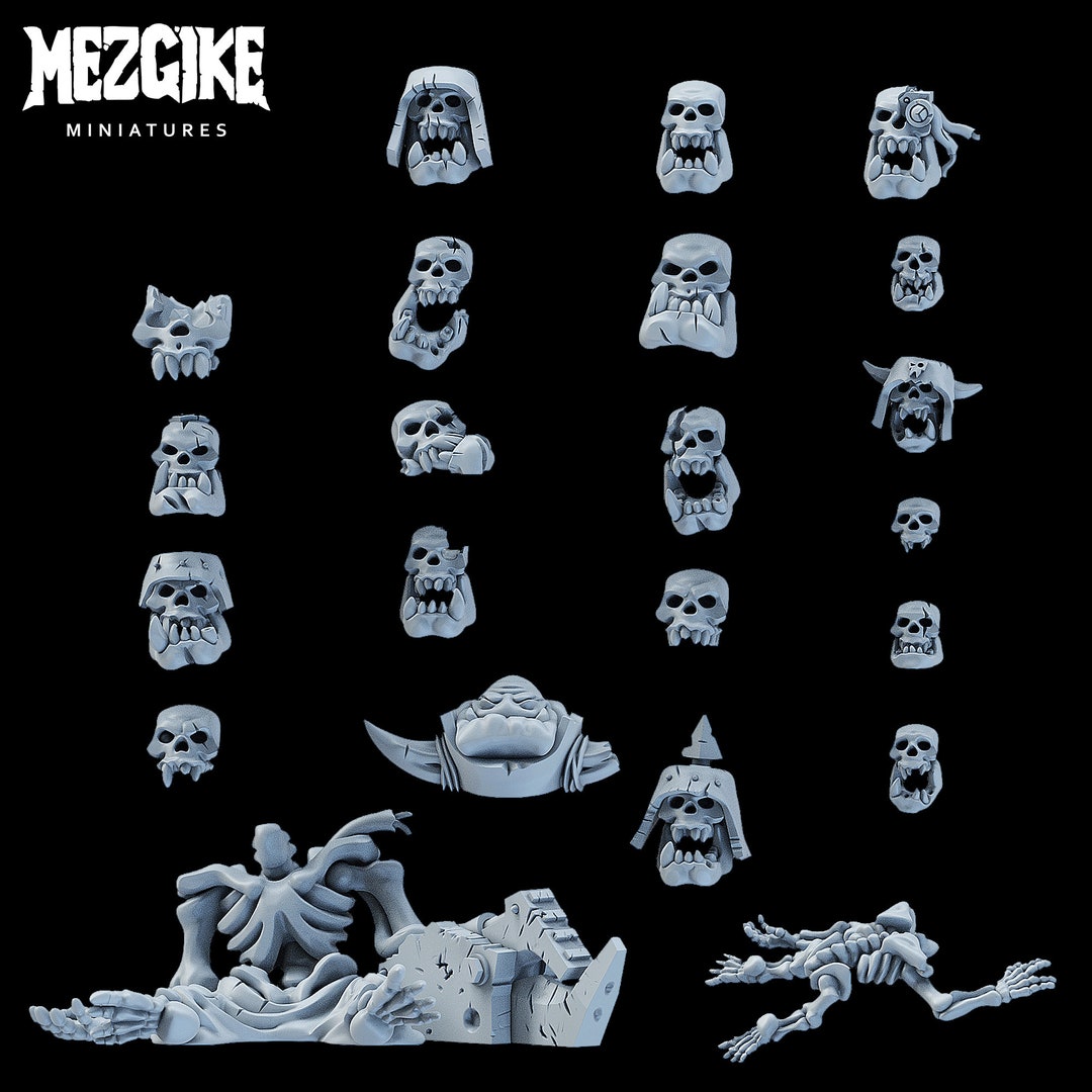 Basing Bits, Skulls and Wreckage/grimdark/orks Primal Hounds - Etsy