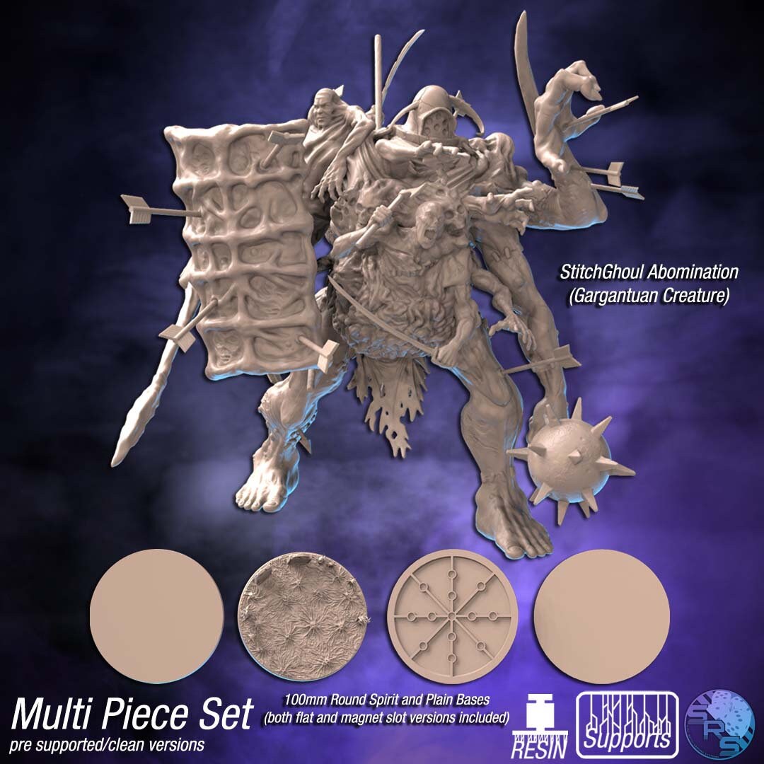 Stitch Ghoul Abomination by SRS Studio/ Golem/ Frankenstein/ Horror/ Undead/ Flesh Golem/ Dnd ...