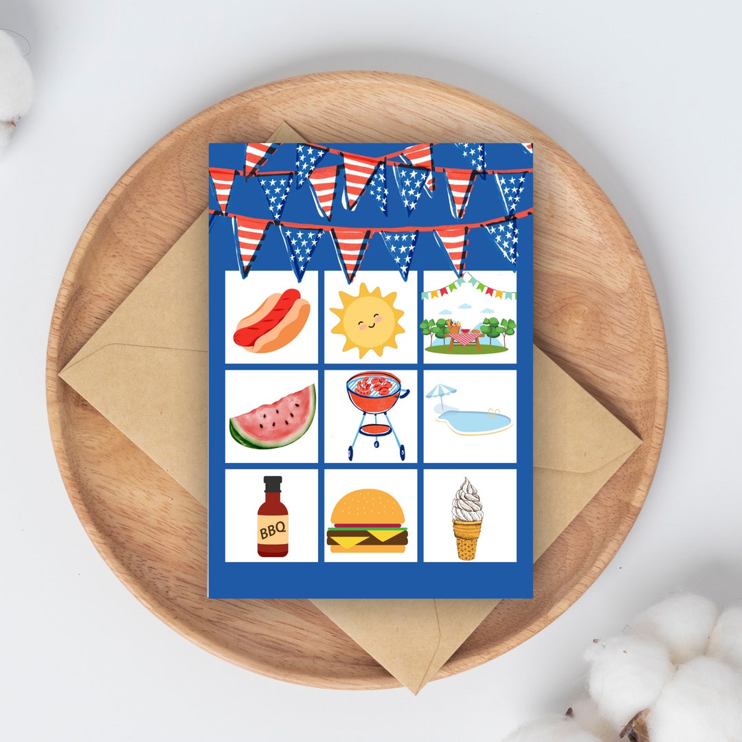 BBQ Games - Printable Kid's Activities - Bingo - Summer Games - Fourth ...
