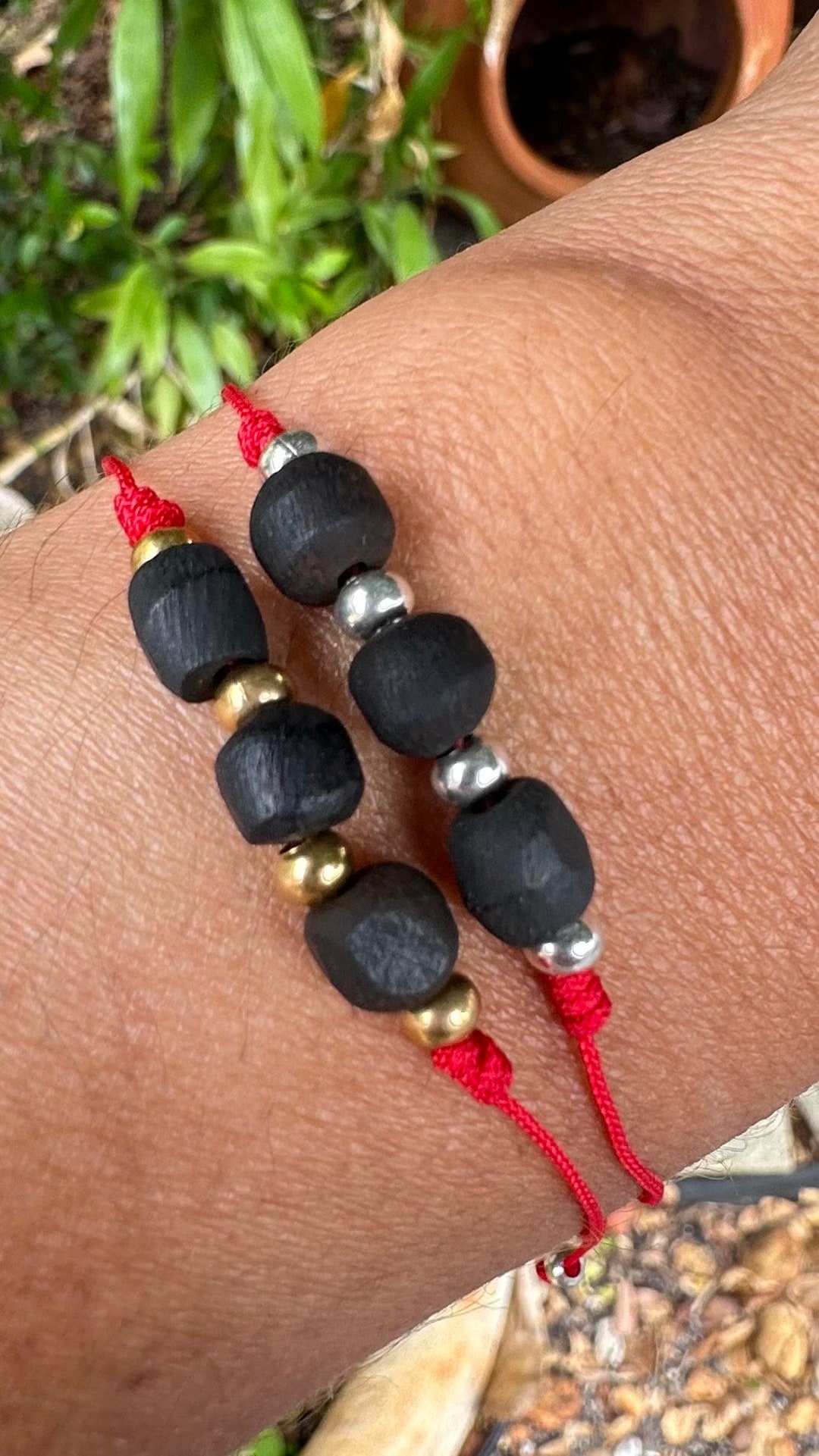Red String Genuine Azabache for Protection Adjustable Bracelets - Etsy
