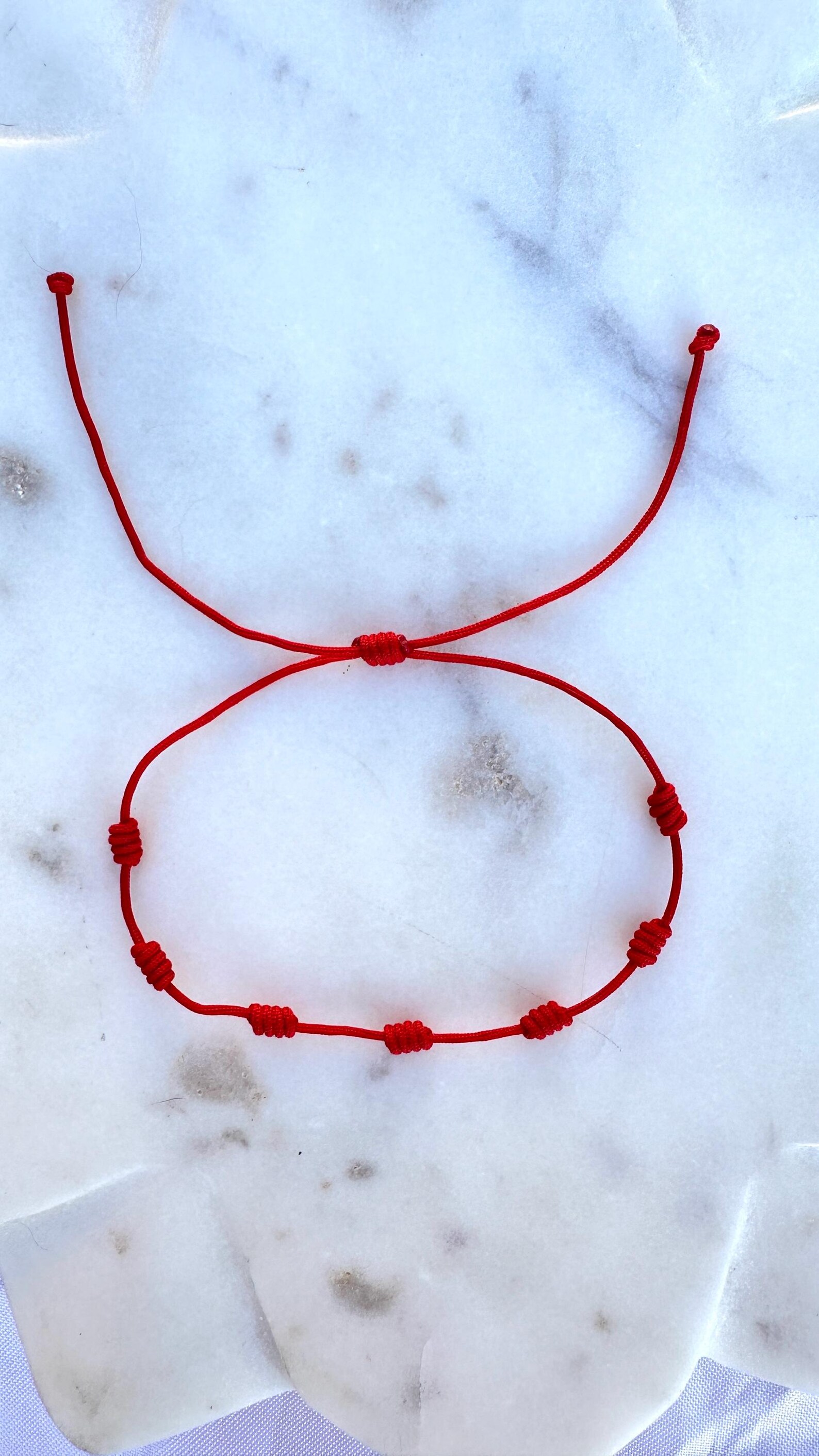 7 Knots Red Cotton Protection Bracelet - Etsy
