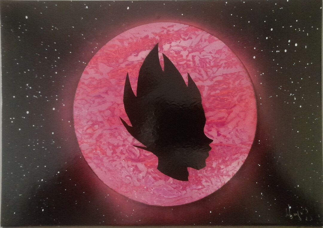 Unique Piece, A4 Foam Paper Board Vegeta Spray Art Home Decor - Etsy