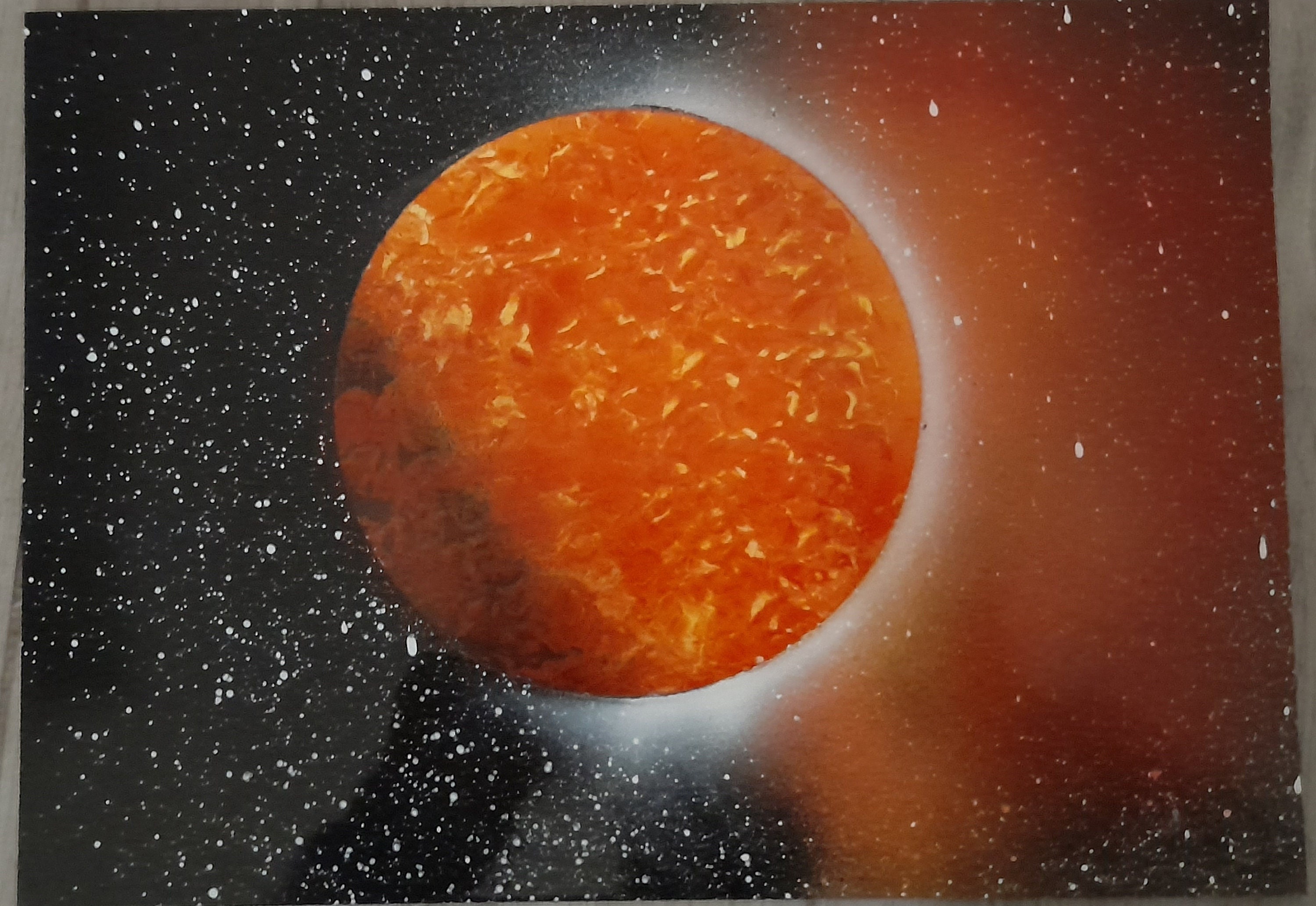 Rising Sun, Spray Paint, Planet Art Gift, Gift, Planet, Space, Home ...