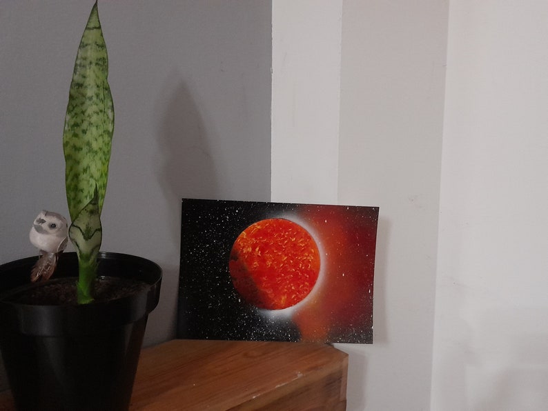 Rising Sun, Spray Paint, Planet Art Gift, Gift, Planet, Space, Home ...