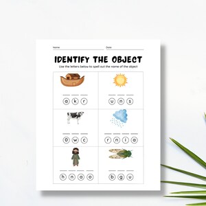 NOAH'S ARK ACTIVITY Unscramble Word Sunday School, Vbs Activity for ...