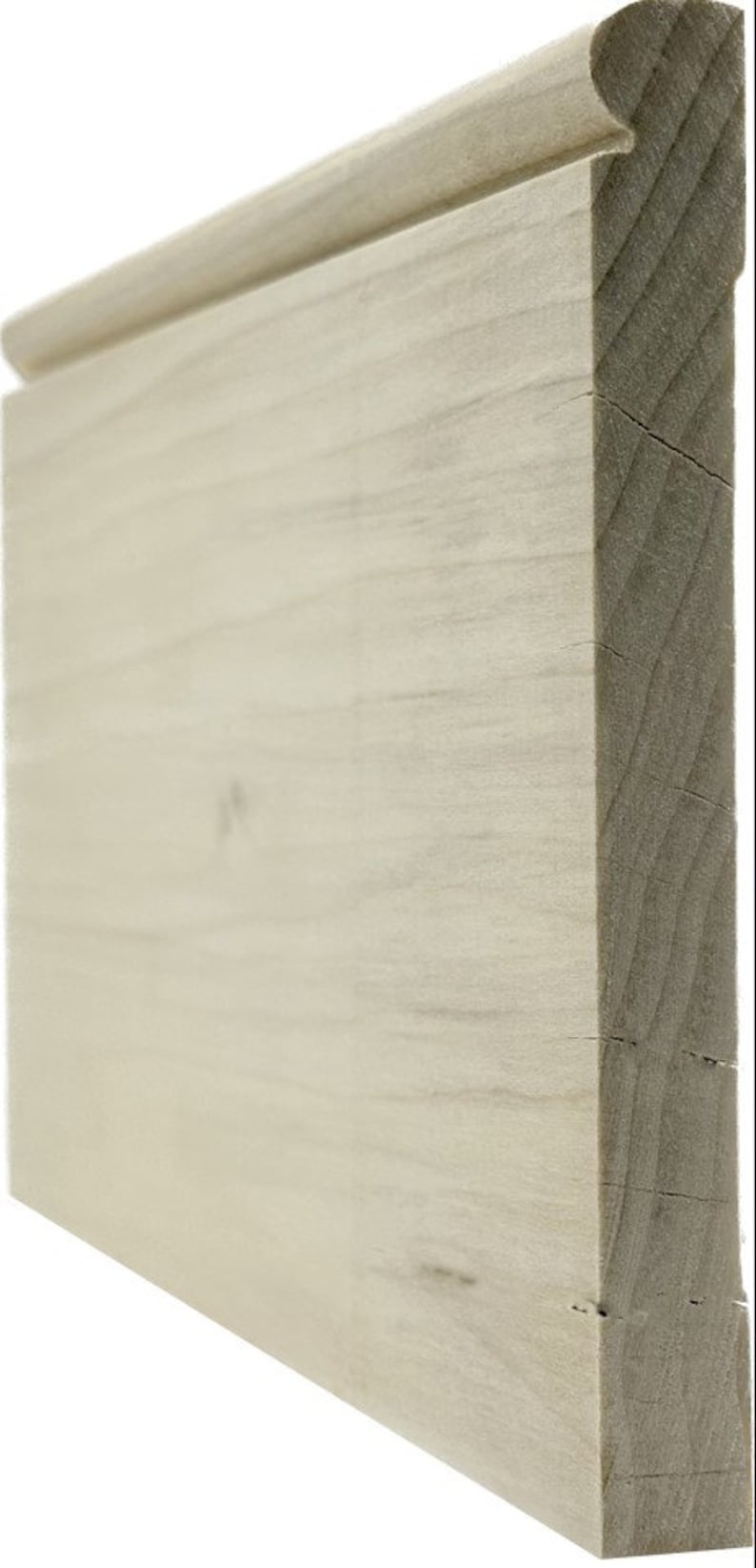 Unfinished Poplar Baseboard Moulding 9/16 in X 5 in X 7ft Solid ...