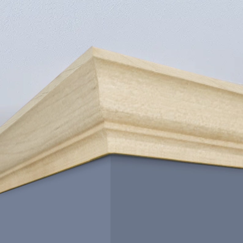 Unfinished Hard Maple Crown Moulding 1/2 in X 2-3/4 in X 7ft Solid ...
